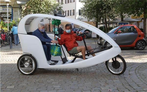 Wenn der Einkauf mit der Rikscha kommt