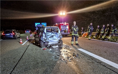 Auffahrunfall mit mehreren verletzten Personen